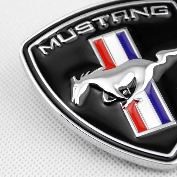 D Metal Running Horse Pony Car Side Fender Rear Trunk Emblem Badge Gri ...