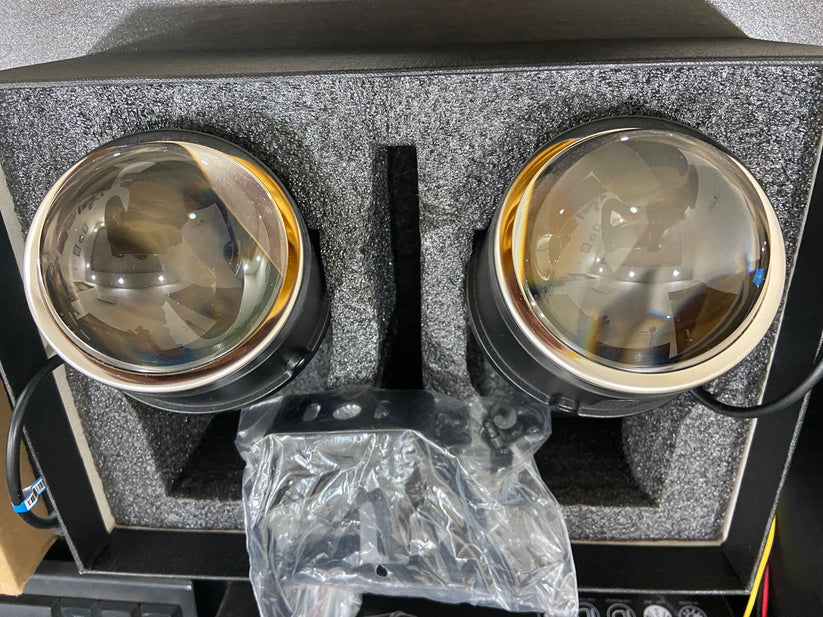IPH CAR M617 BI-LED TRI COLOR (White , Walm White and Yellow )Laser Fo ...