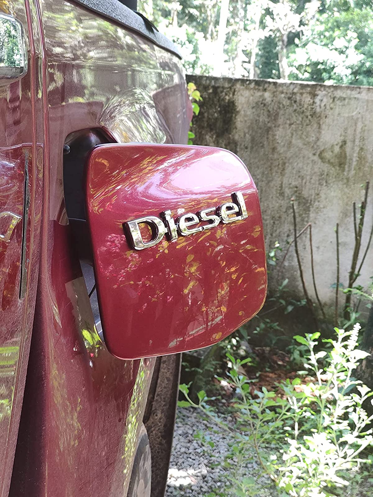 Diesel Sticker for Car Fuel Tank, Metal (Black) - caroxygen