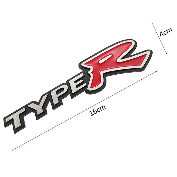 3D Metal Car Sticker Auto Badge Emblem Decal For Honda CIVIC Type R Lo ...